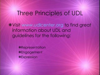Universal Design for Learning | PPT