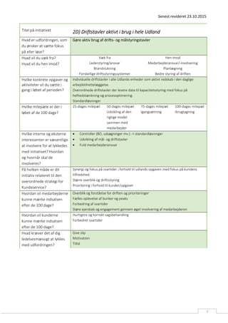 SKATs 500 dages plan 2015-16 for afdelingen Udland i Kundeservice | PDF