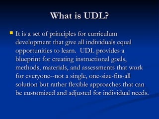 UDL and Autism | PPT