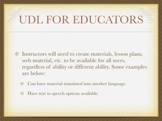 UDL and Assistive Technology | KEY