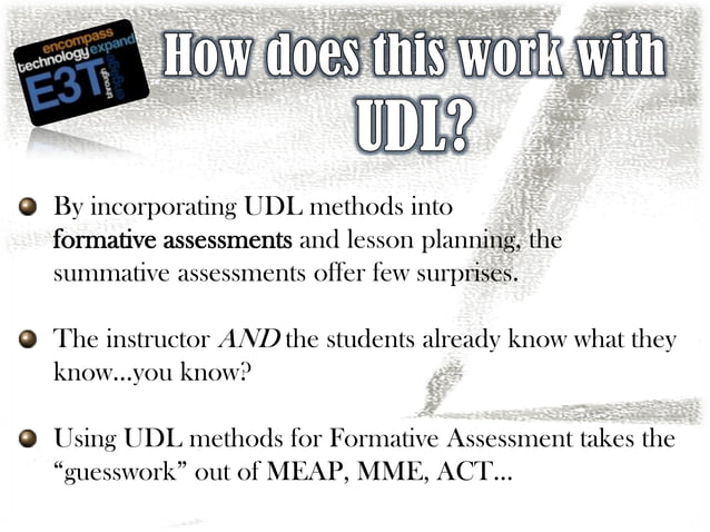 UDL & Formative Assessment | PPT