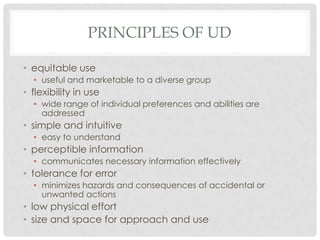 Universal Design | PPTX | Special Education | Education