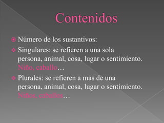 Los sustantivos (unidad didáctica) | PPTX