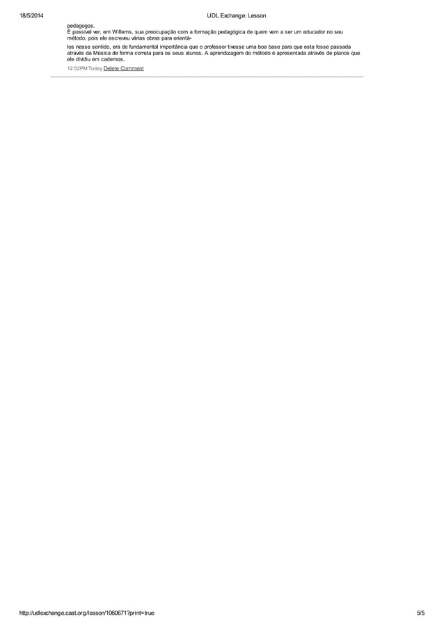 Udl exchange lesson | PDF