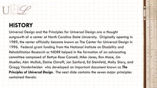 Principles of Universal Design and Universal Design for Learning: An ...