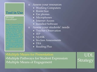 Udl In Your Classroom | PPTX