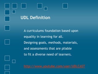 UDL Presentation: Sharing Ideas and Building Resources | PPTX