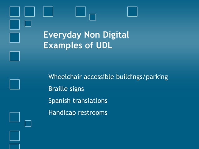 UDL Presentation: Sharing Ideas and Building Resources | PPT