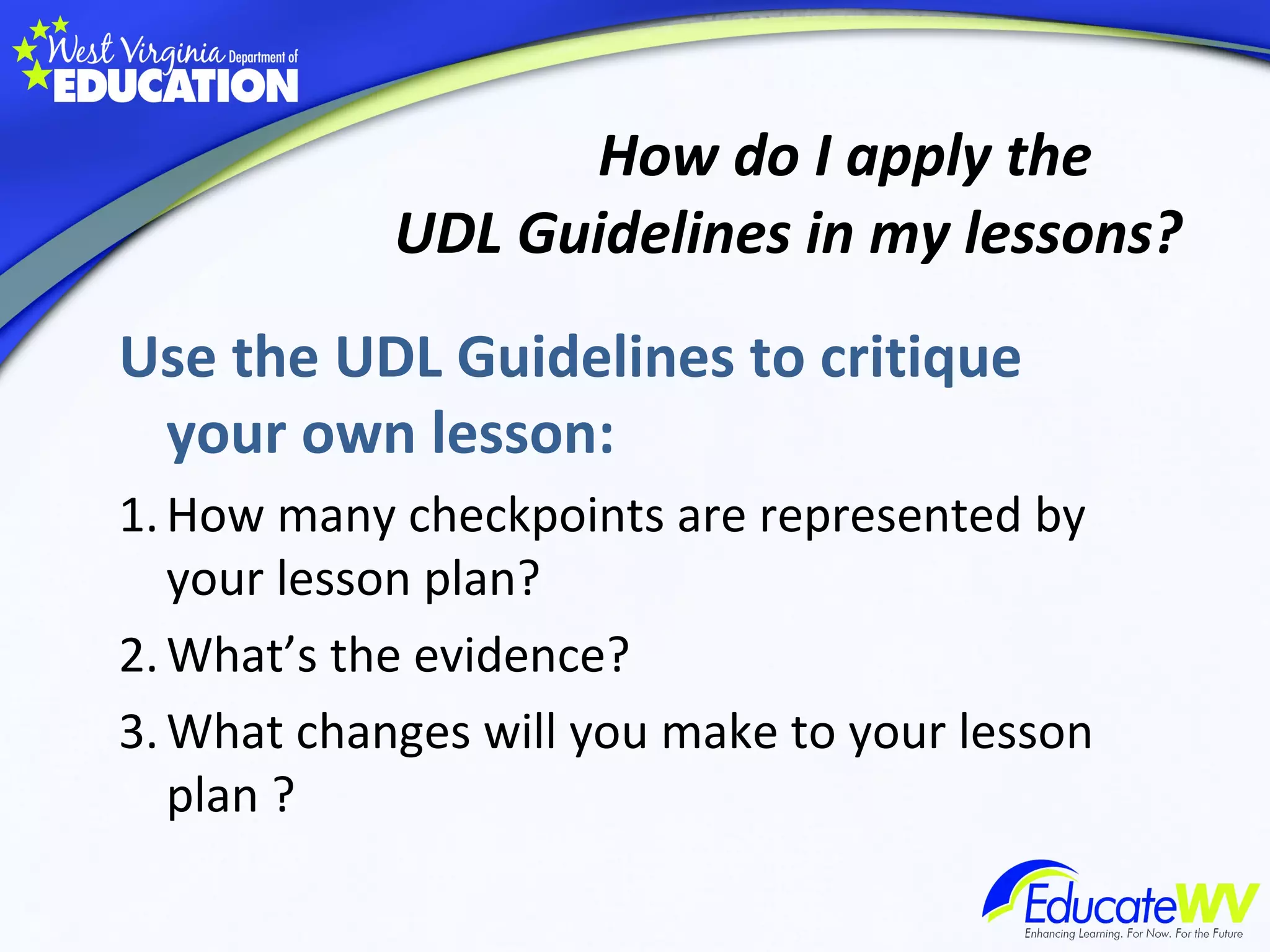 Udl overview presentation | PPT