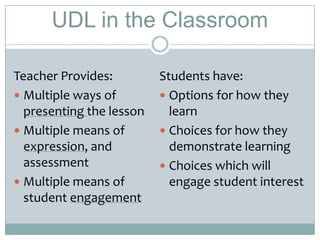 Udl powerpoint | PPTX