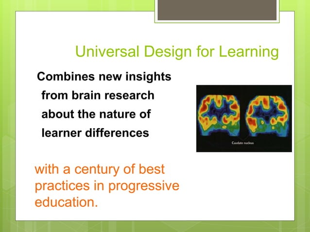 Universal Design Learning: Fundamental Concepts | PPT