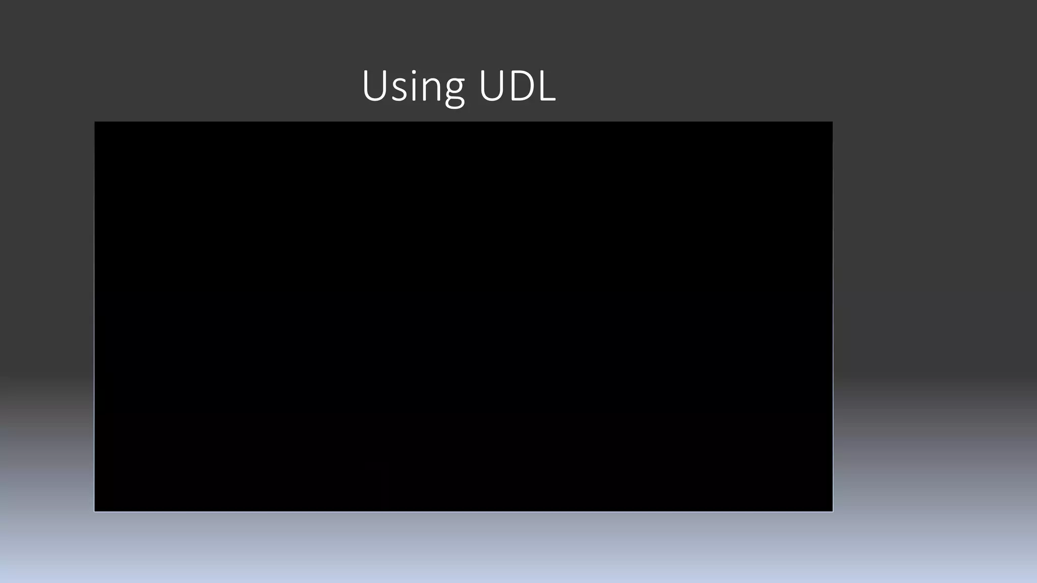 My UDL classroom powerpoint | PPTX