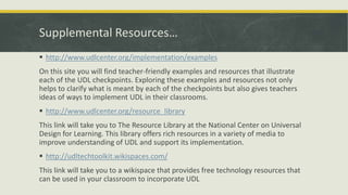 UDL Presentation | PPTX