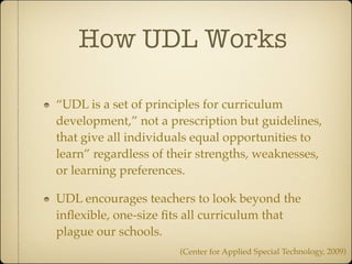 UDL Presentation | KEY
