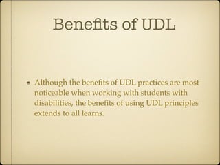 UDL Presentation | KEY