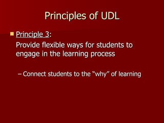 UDL presentation | PPT | Special Education | Education