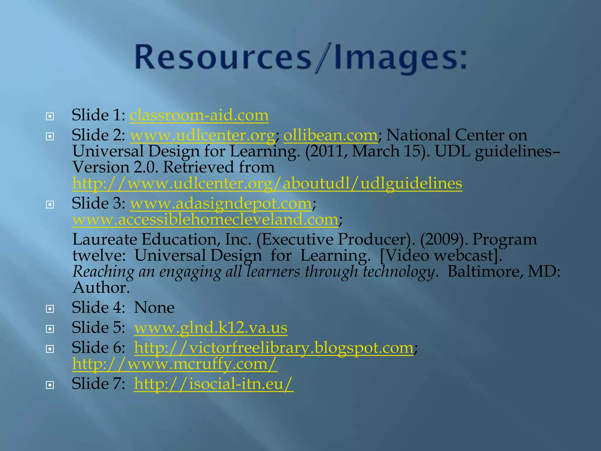 UDL presentation | PPTX