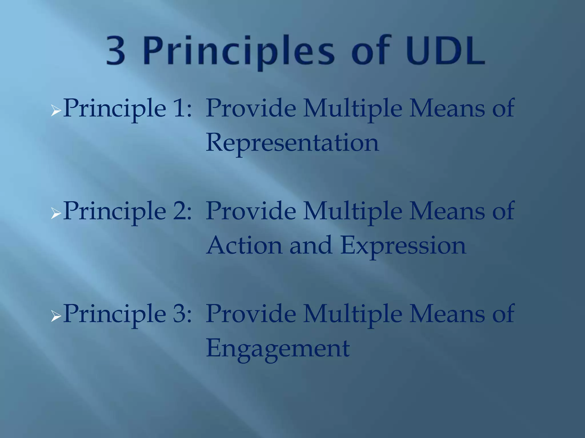 UDL presentation | PPTX