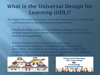 UDL presentation | PPTX