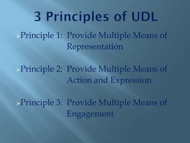 UDL presentation | PPT