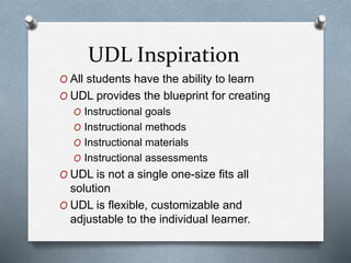 Universal Design for Learning (UDL) | PPT
