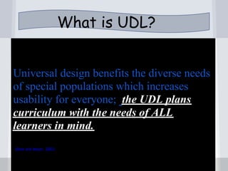 Udl presentation (1) | PDF | Internet | Computing