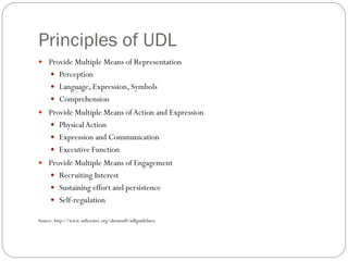 David Paddock UDL Presentation | PPT