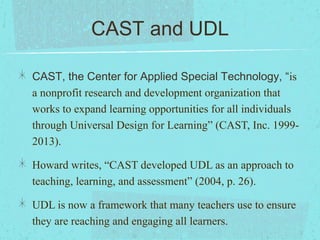 UDL Presentation | PPT | Special Education | Education