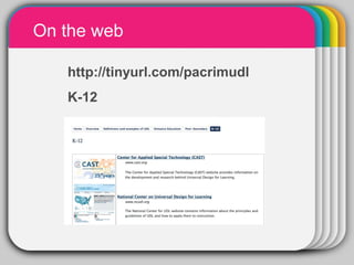 Udl presentation pac_rim2 | PPT