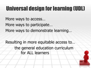 Universal Design for Learning (UDL) overview | PPTX
