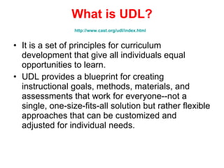 Udl technology tools for support webinar | PPT
