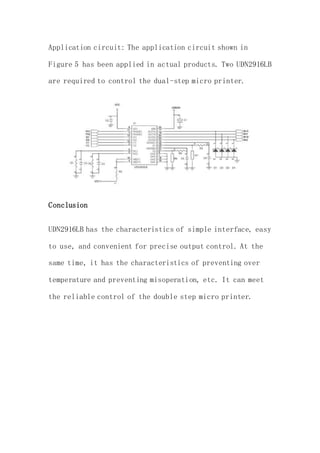 Udn2916 lb performance characteristics and application circuit analysis | DOCX | Computer ...