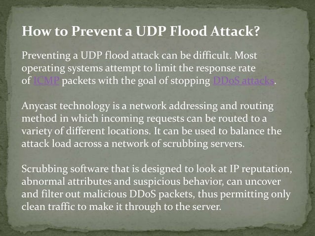 UDP Flood Attack.pptx