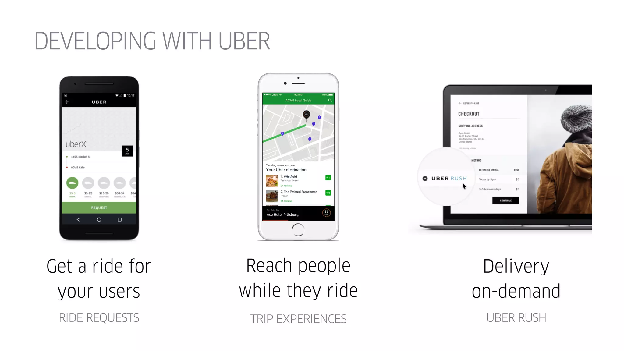 Just Add Reality: Managing Logistics with the Uber Developer Platform | PPT