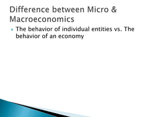 Economic 1 lecture basic of economic | PPTX
