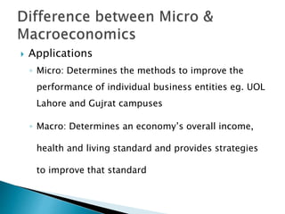Economic 1 lecture basic of economic | PPTX