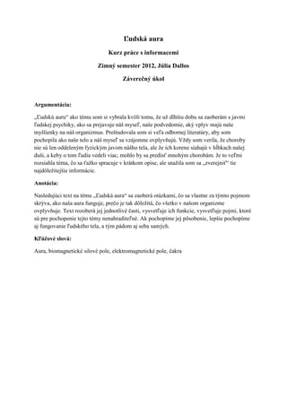 ľudská aura | PDF