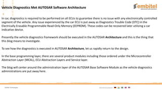 UDS: Vehicle Diagnostics in AUTOSAR Software Architecture | PPTX