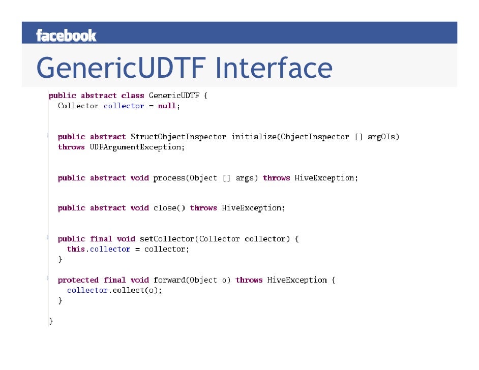 User Defined Table Generating Functions