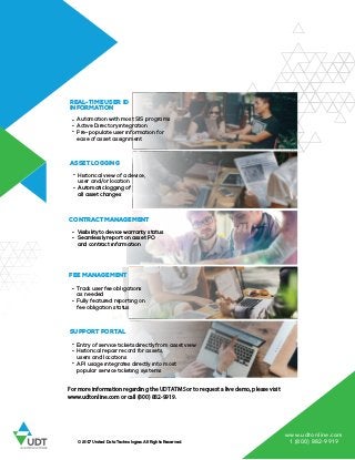 UDT - United Data Technologies - Asset Management Tracking