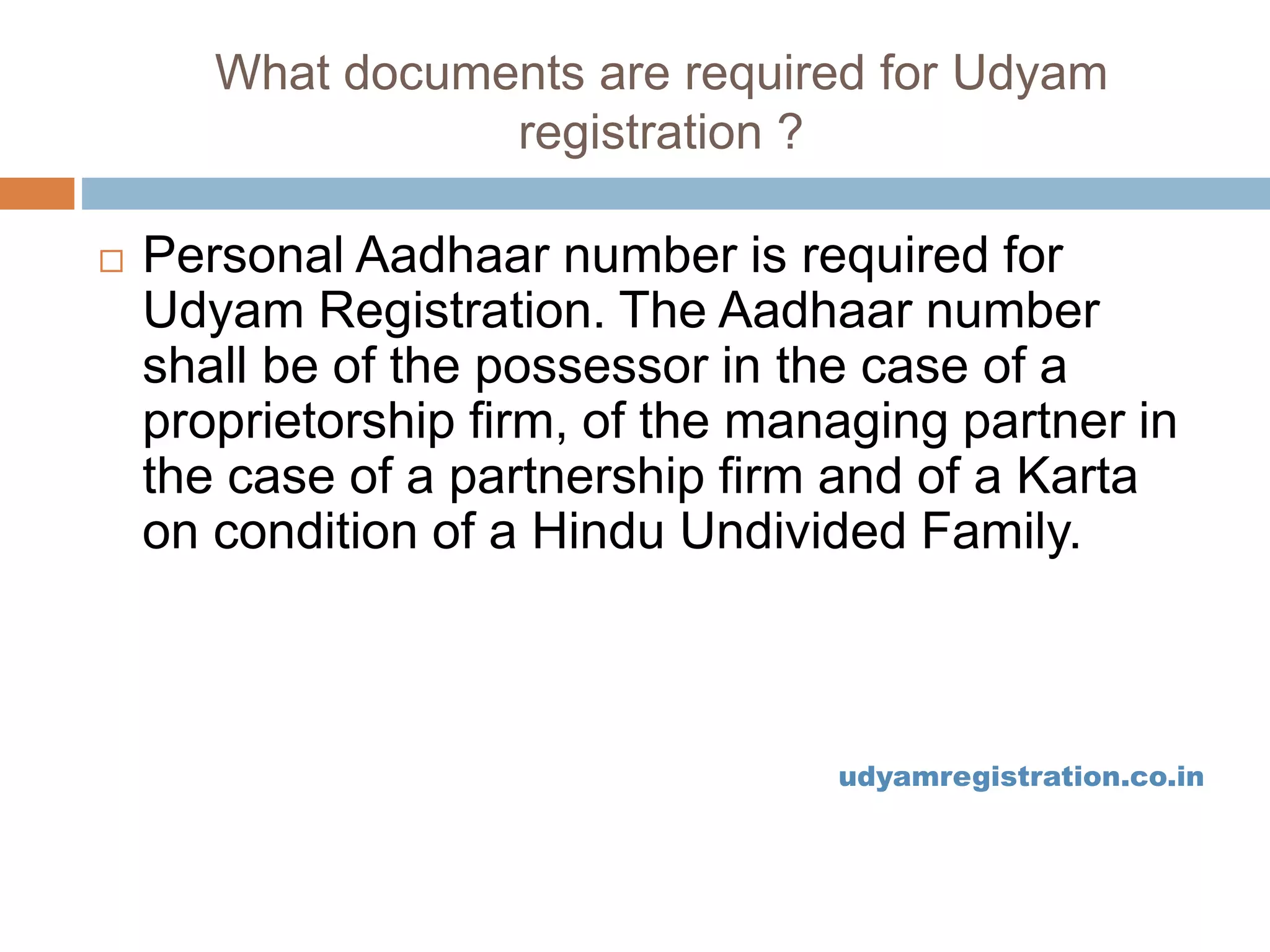 Udyam registration 2 | PPTX