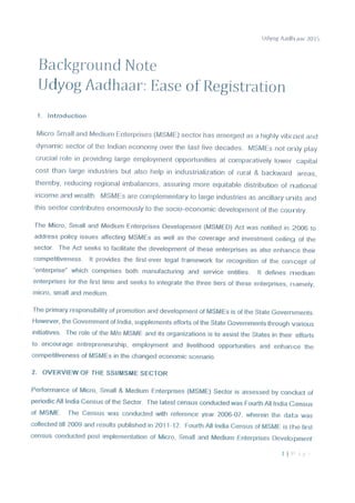 Udyog Aadhaar Form | PDF