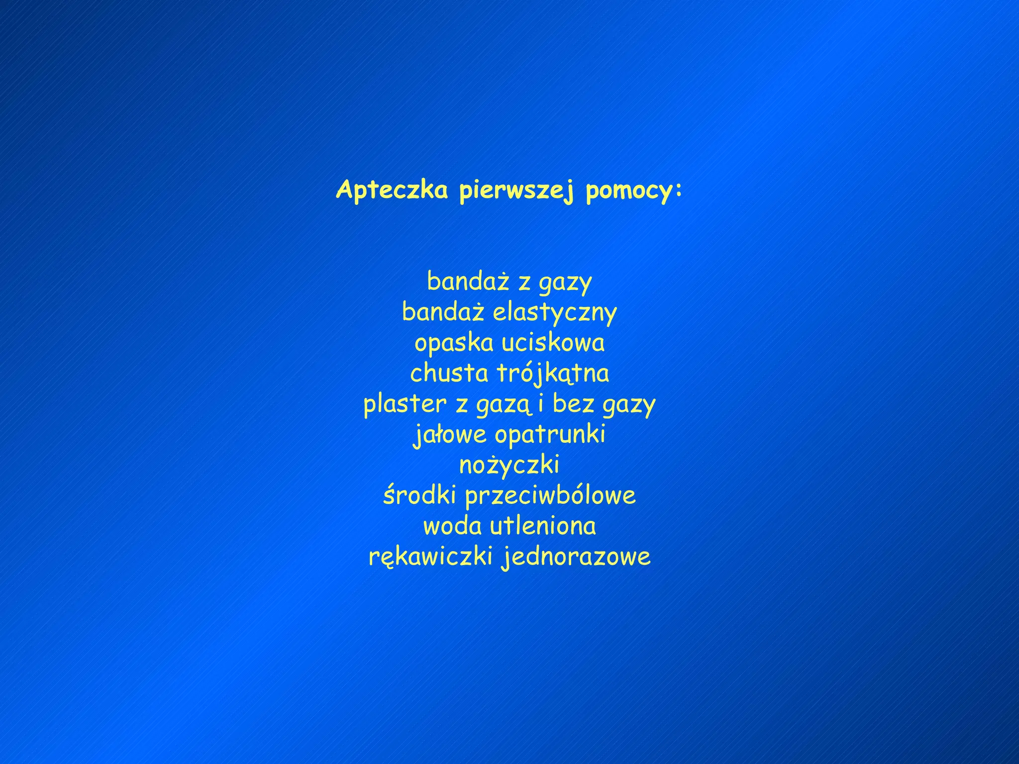 Udzielanie Pierwszej Pomocy Prezentacja1 | PPT