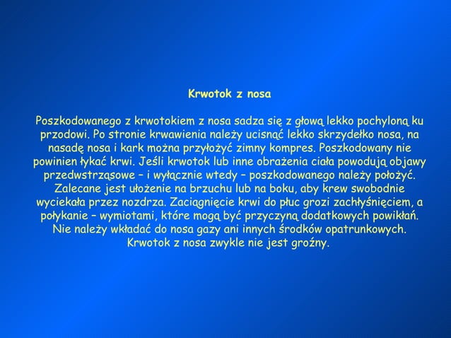 Udzielanie Pierwszej Pomocy Prezentacja1 | PPT | First Aid | Injuries