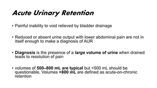 Urological Emergencies | PPTX