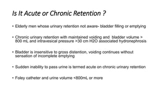 Urological Emergencies | PPTX