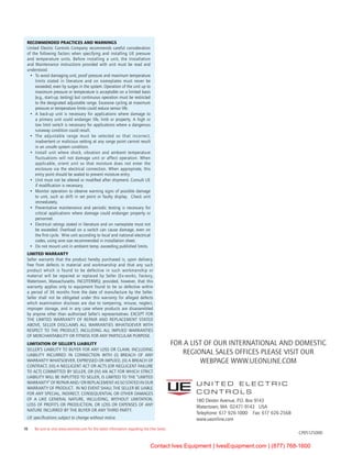 UE One Series Safety Transmitter | PDF