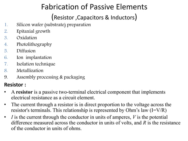 Introduction To Microelectronics | PPTX | Chemistry | Science