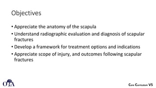 Scapula Fractures classification and manegment | PDF