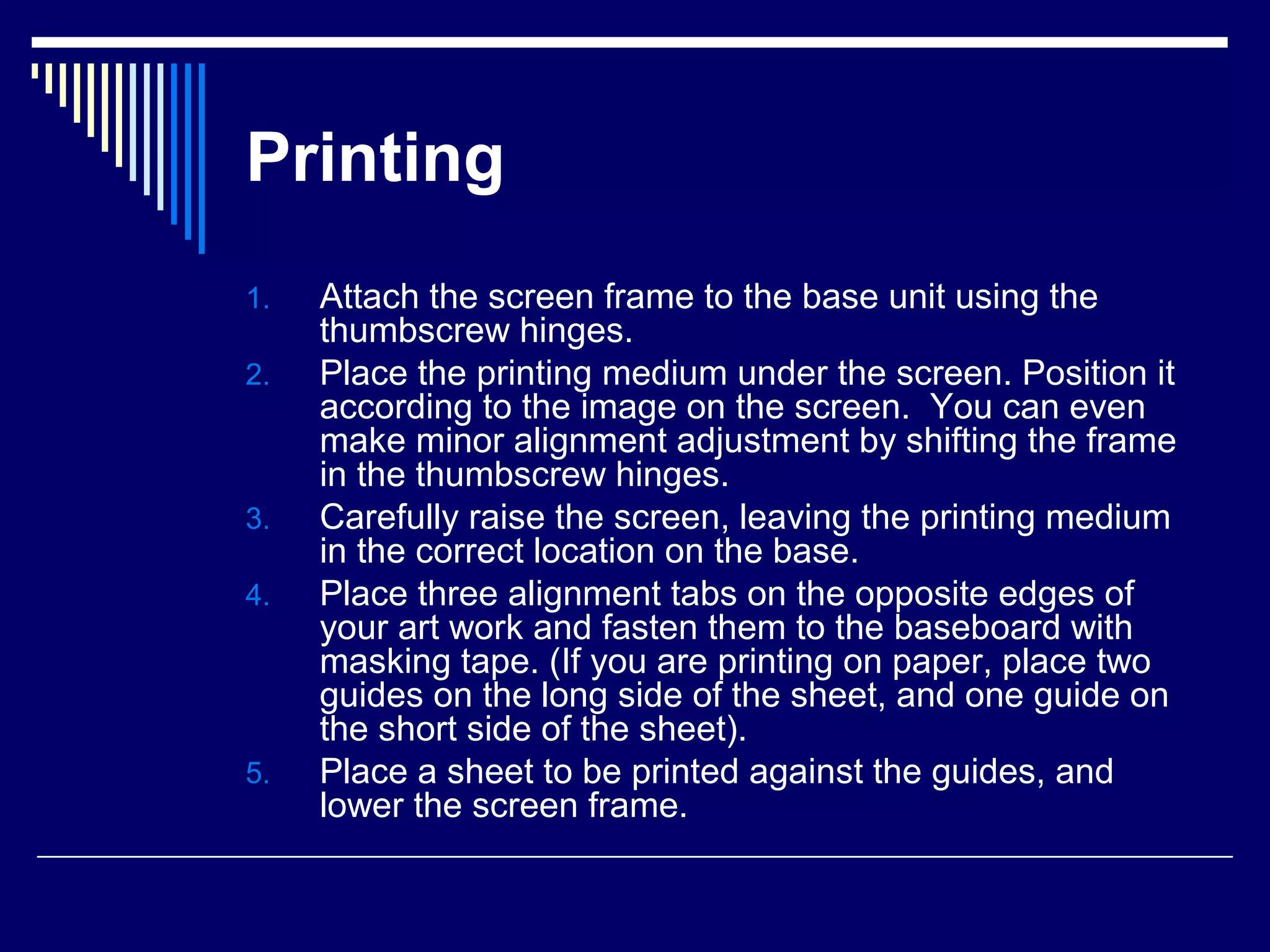 Screen printing | PPT
